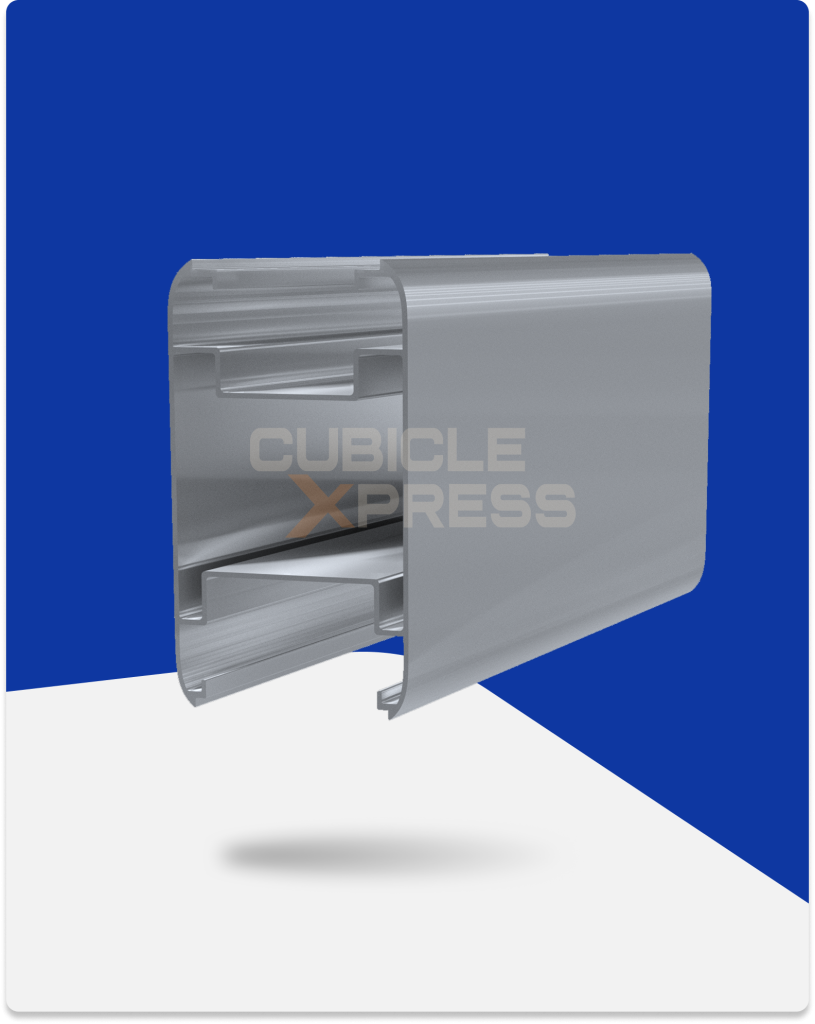 ALU Top Rail - Cubicle Xpress